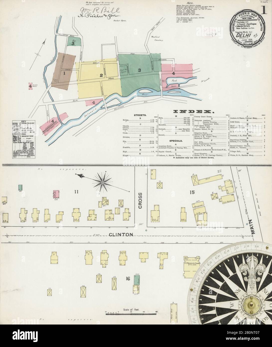 Map of delhi new york hi-res stock photography and images - Alamy