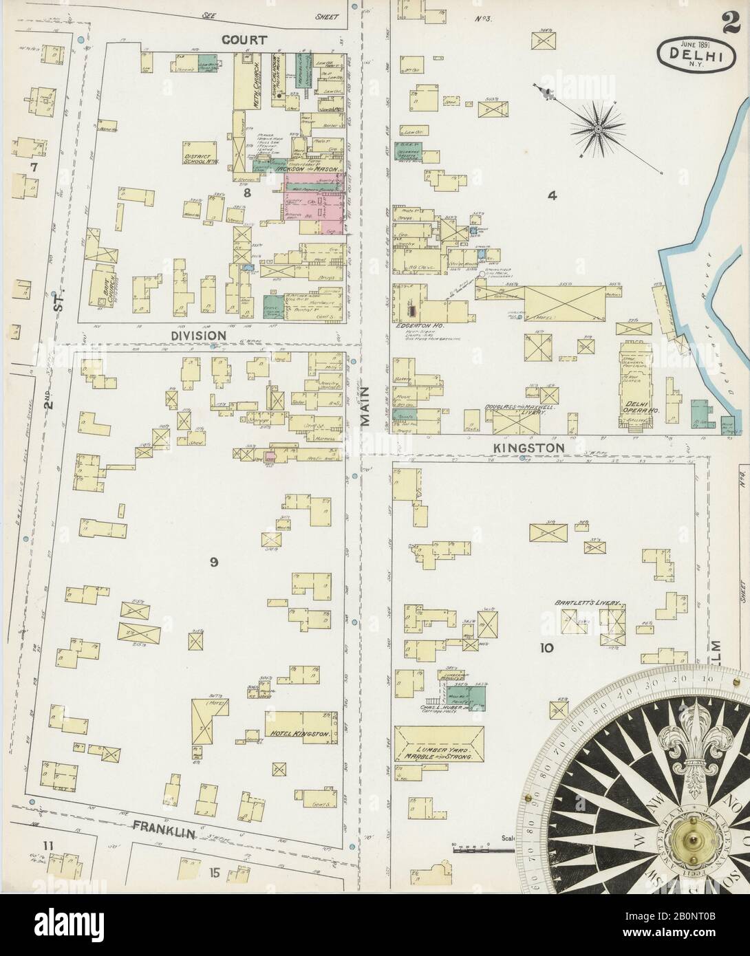 Map of delhi new york hi-res stock photography and images - Alamy