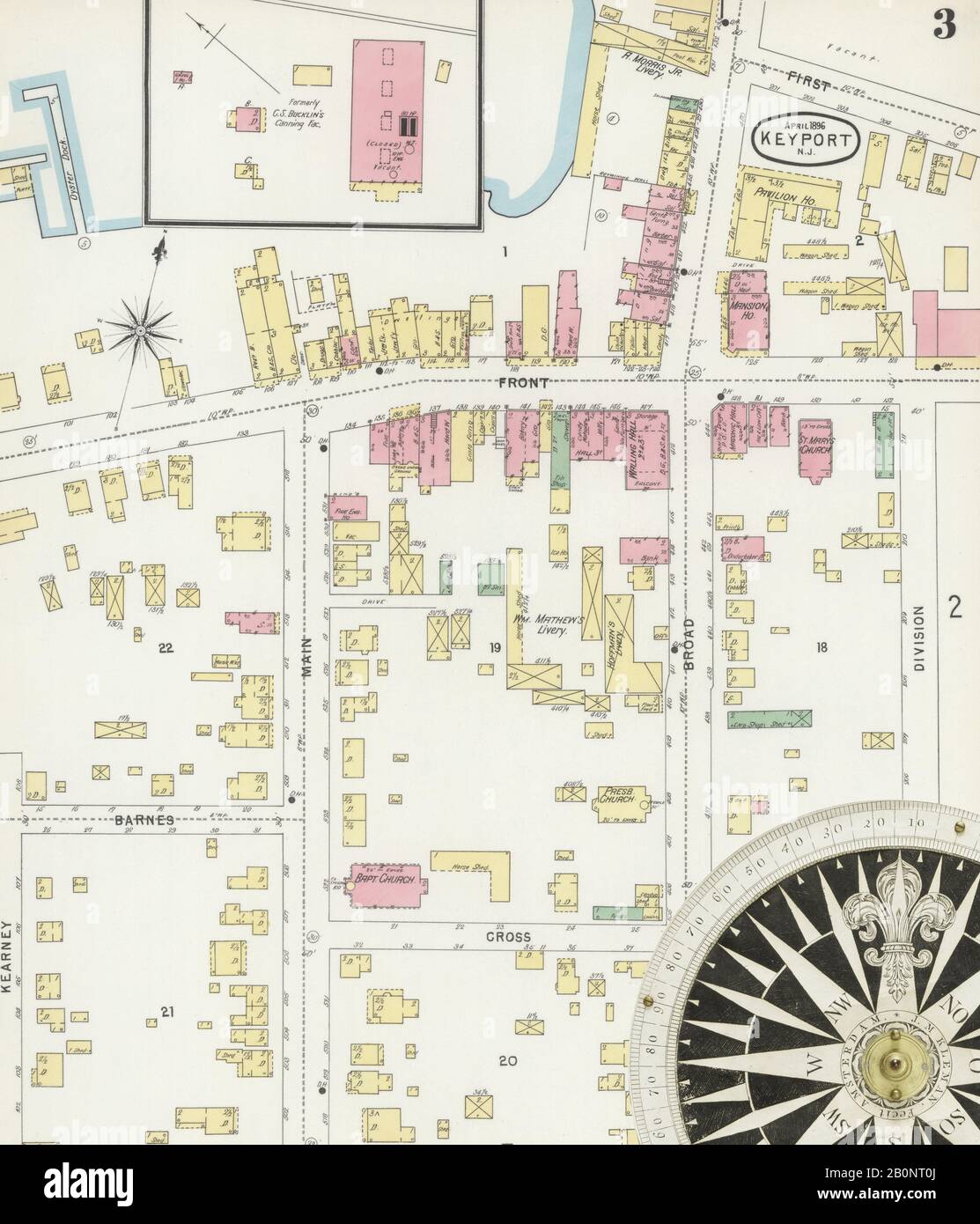 Monmouth county map hi-res stock photography and images - Alamy