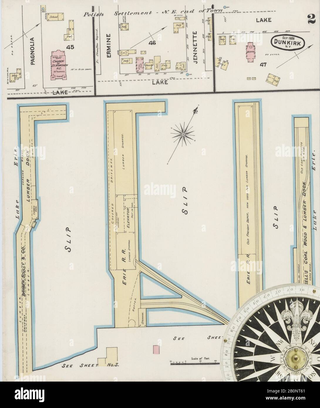 Map of dunkirk new york hi-res stock photography and images - Alamy