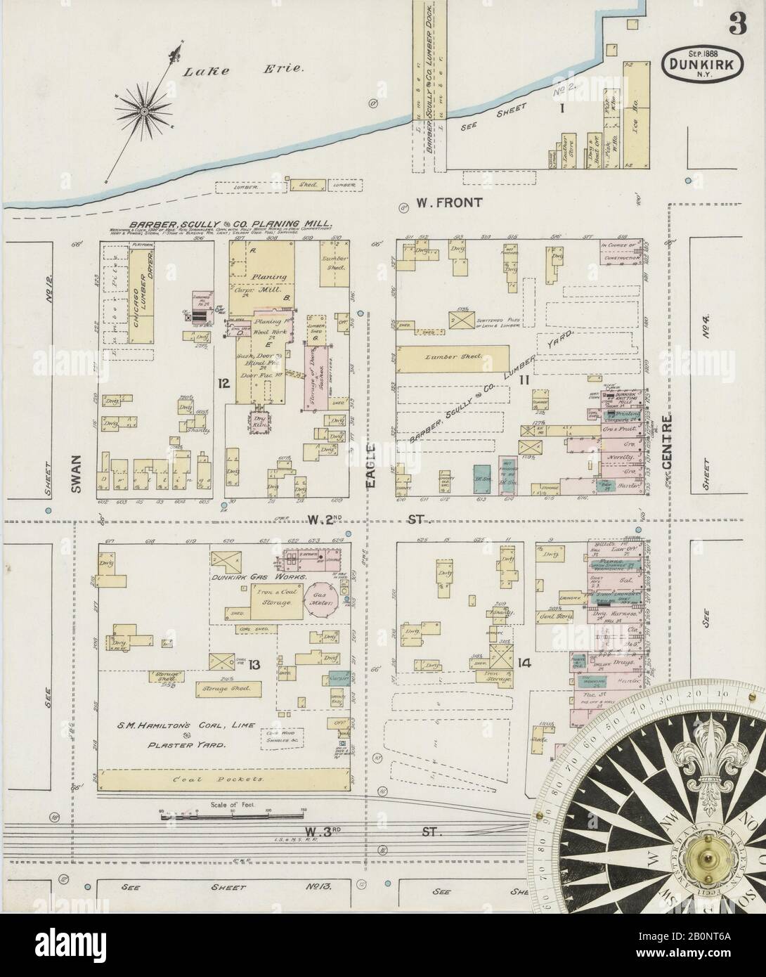 Map of dunkirk new york hi-res stock photography and images - Alamy