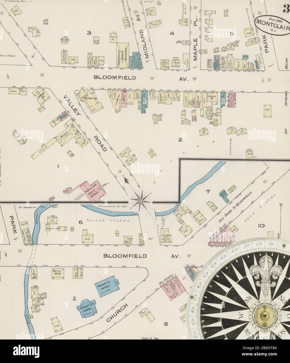 Map of montclair hi-res stock photography and images - Alamy