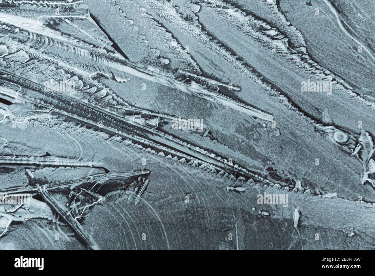 Frozen ice texture in winter river water Stock Photo - Alamy