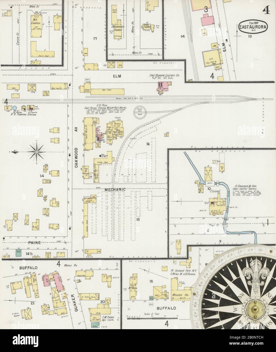 Aurora county map hi-res stock photography and images - Alamy