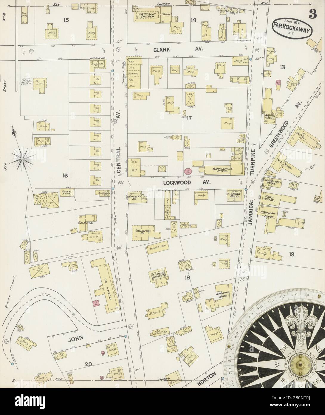 Image 3 of Sanborn Fire Insurance Map from Far Rockaway, Queens County ...