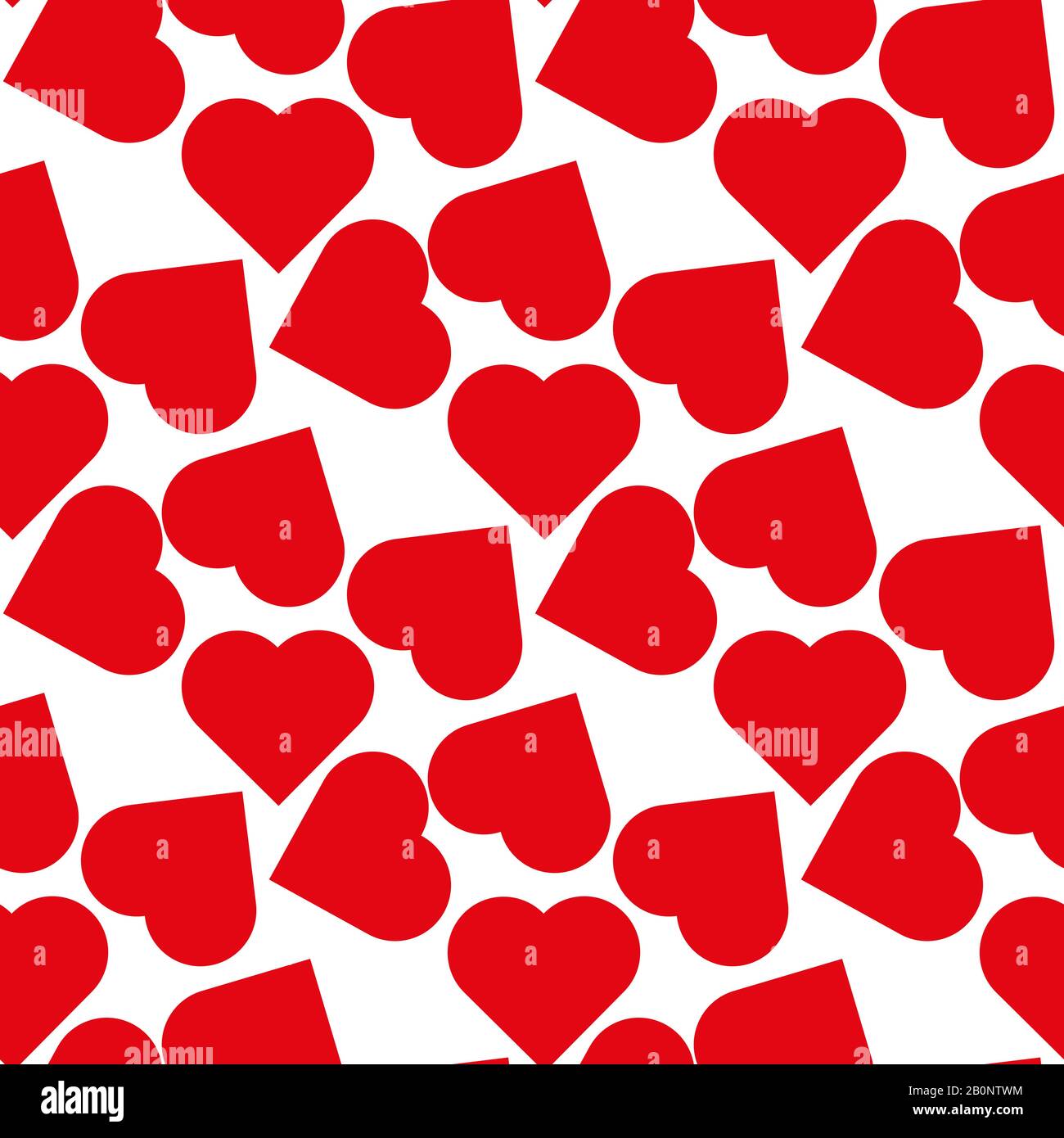 seamless pattern from hearts on a white background. Abstract geometric ...