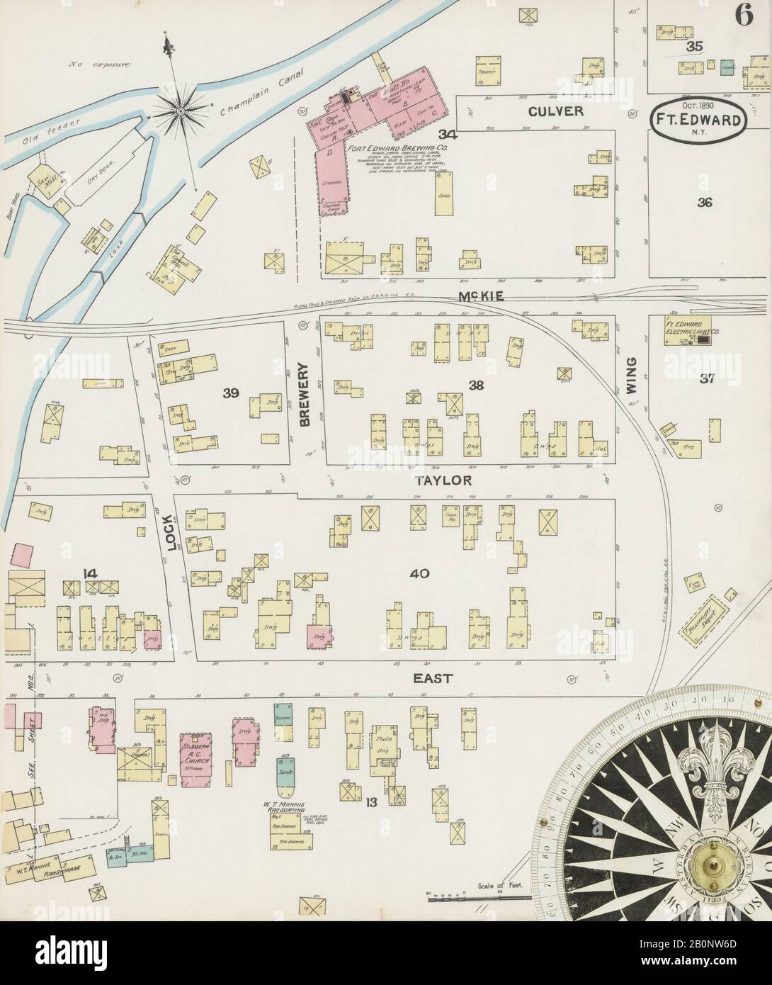 Image 6 of Sanborn Fire Insurance Map from Fort Edward, Washington ...