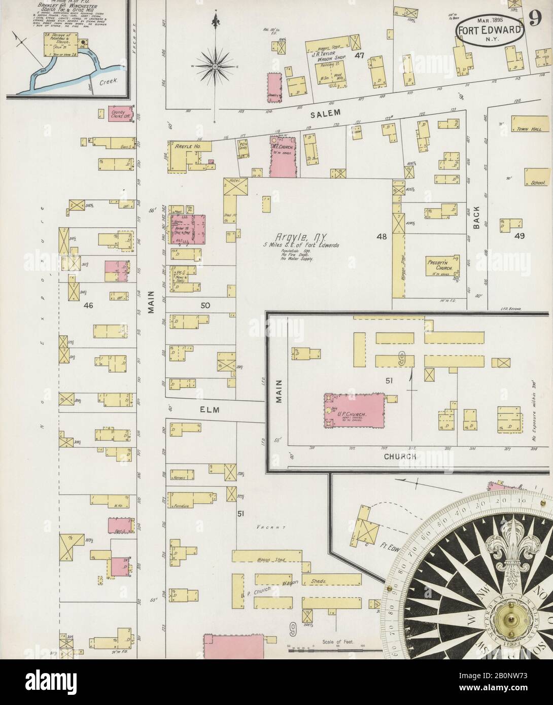 Image 9 of Sanborn Fire Insurance Map from Fort Edward, Washington ...