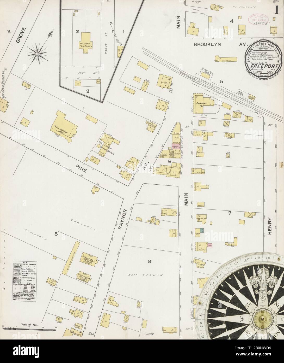 Map of freeport new york hi-res stock photography and images - Alamy