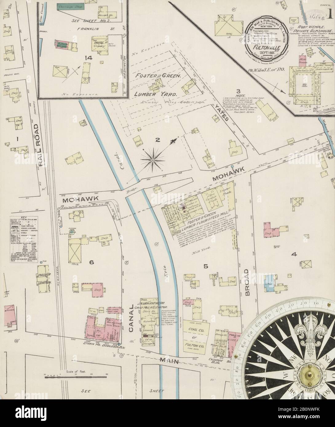Image 1 of Sanborn Fire Insurance Map from Fultonville, Montgomery ...