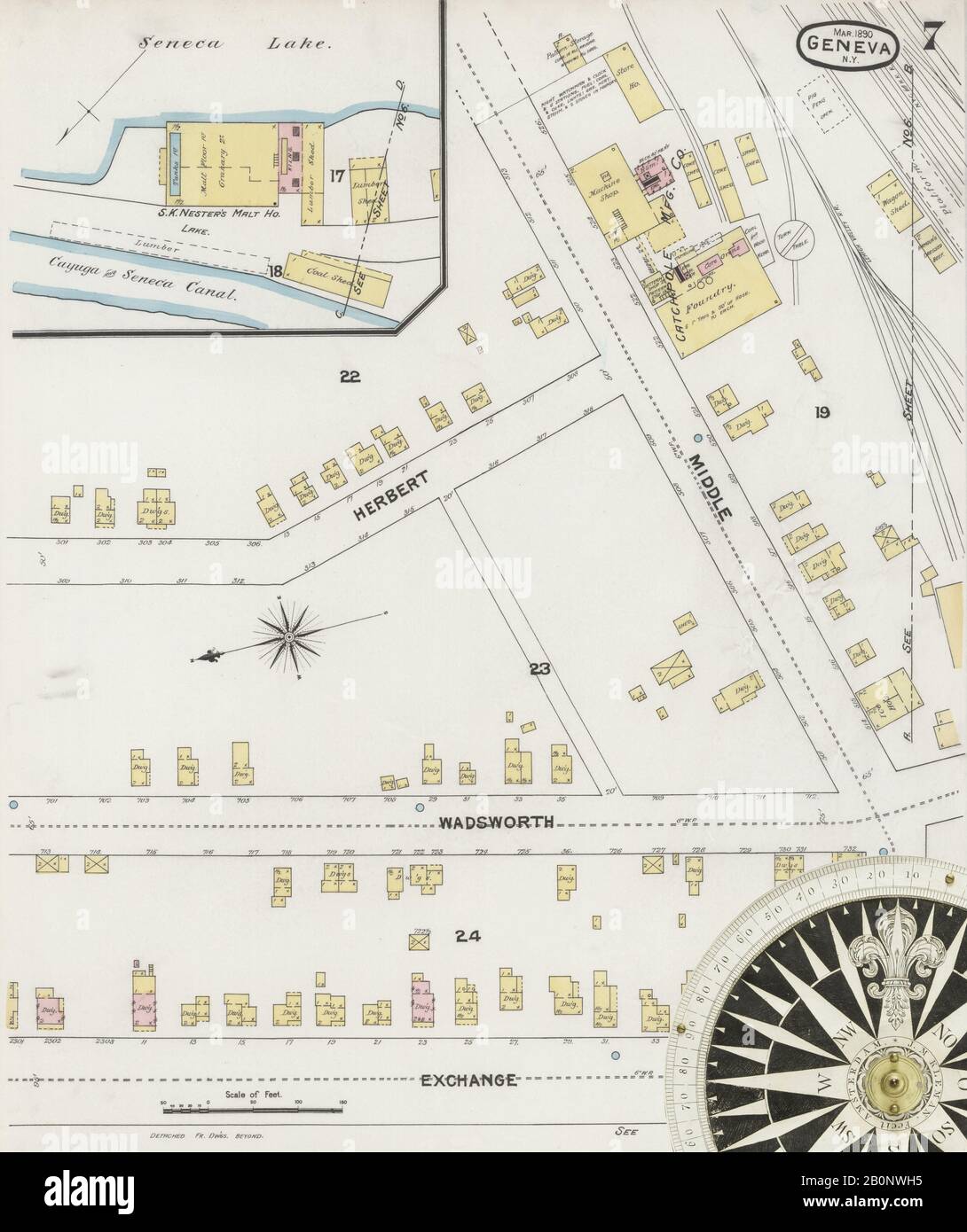 Image 7 of Sanborn Fire Insurance Map from Geneva, Ontario County, New ...