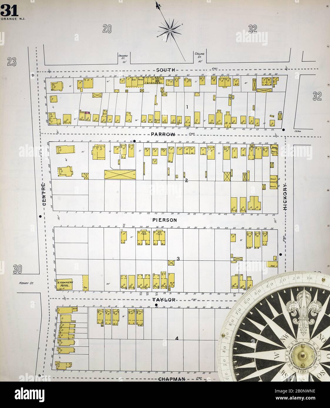 Vintage map of irvington hi-res stock photography and images - Alamy