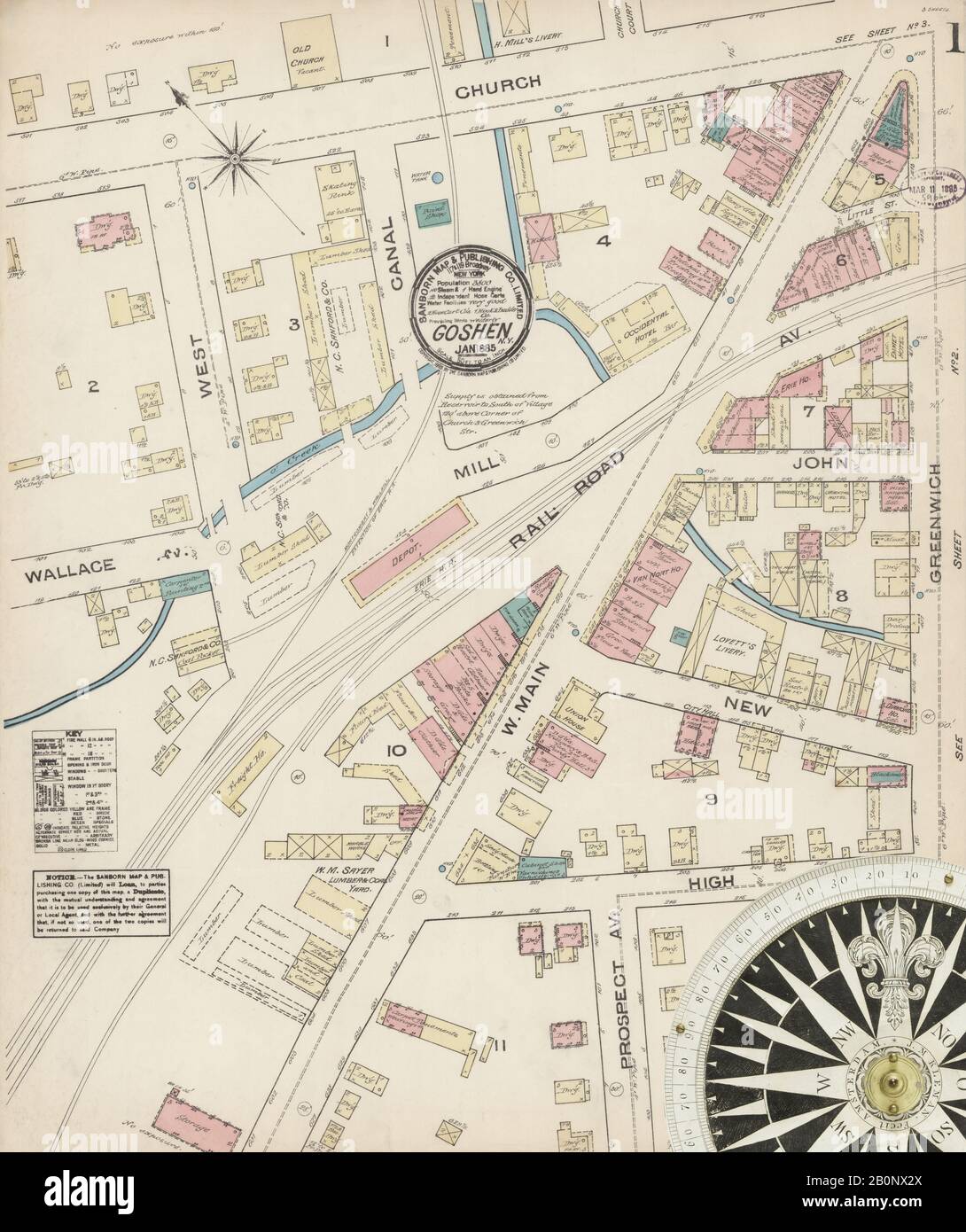 Map of goshen hi-res stock photography and images - Alamy