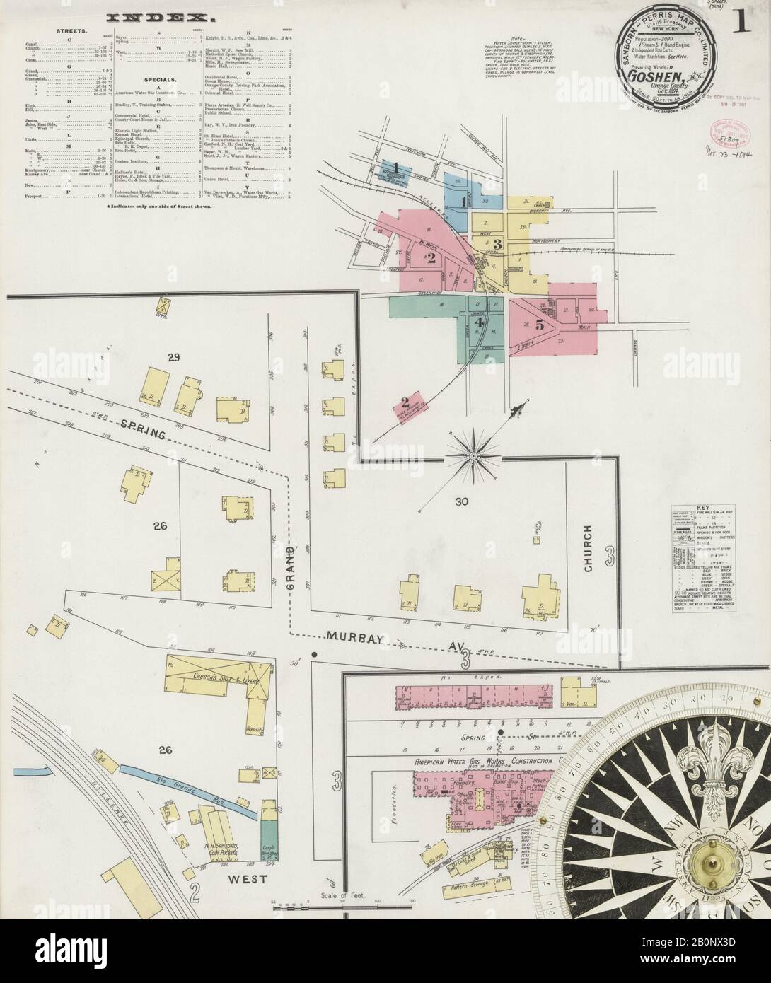 Map of goshen hi-res stock photography and images - Alamy