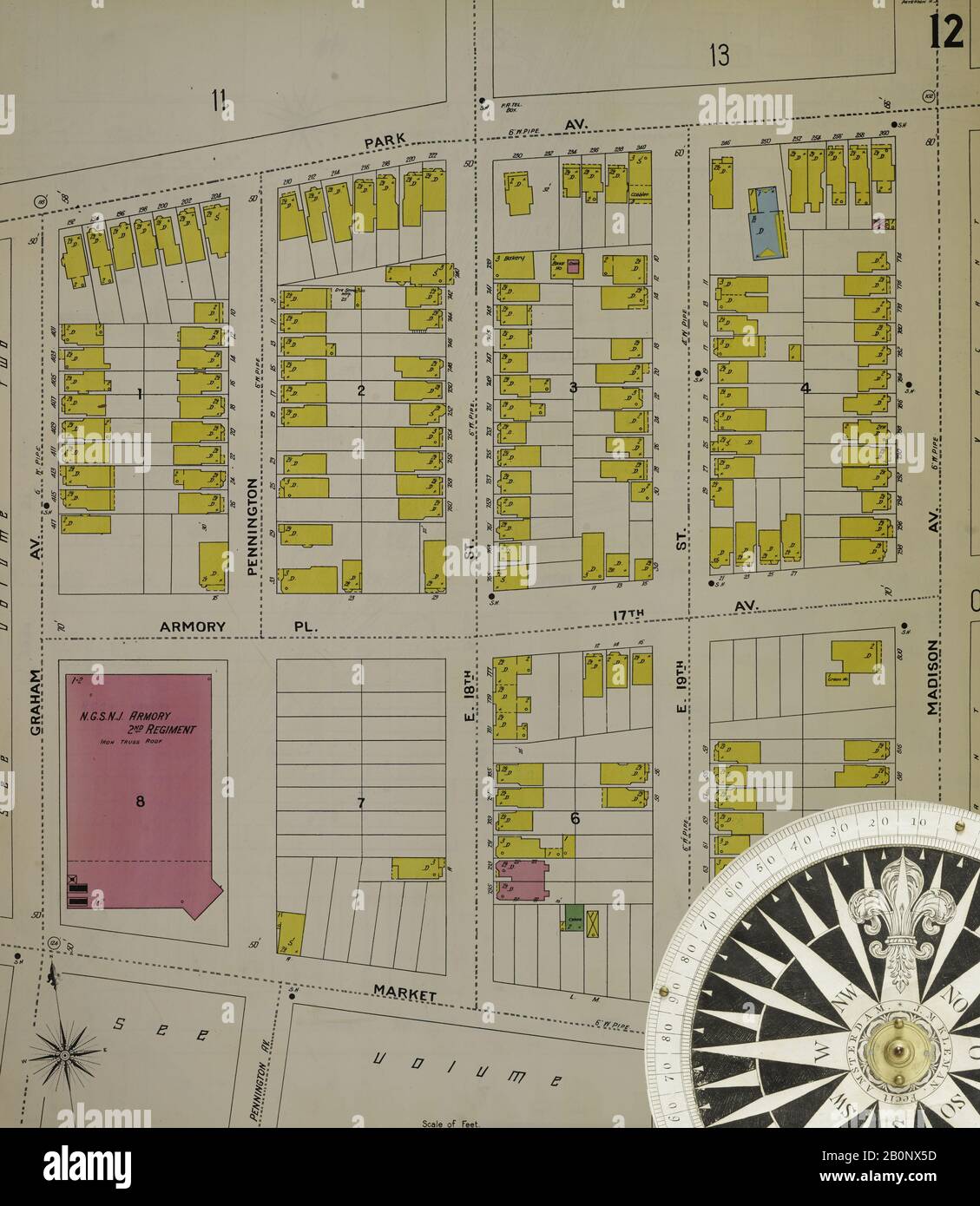 Map of paterson hi-res stock photography and images - Alamy