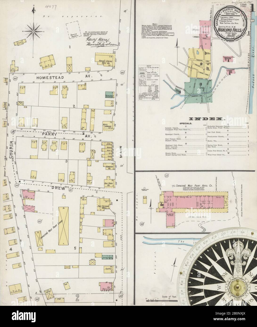 Map of highland new york hi-res stock photography and images - Alamy