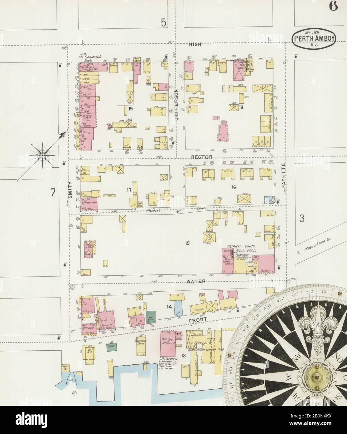 Map of perth amboy new jersey hi-res stock photography and images - Alamy