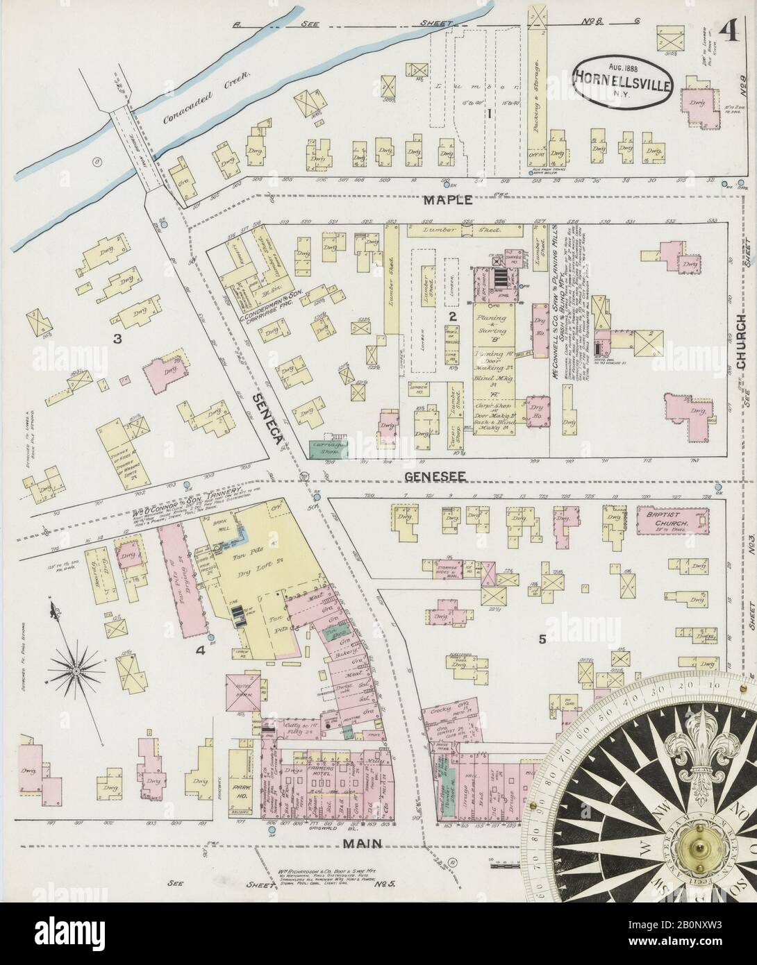 Image 4 of Sanborn Fire Insurance Map from Hornell, Steuben County, New ...
