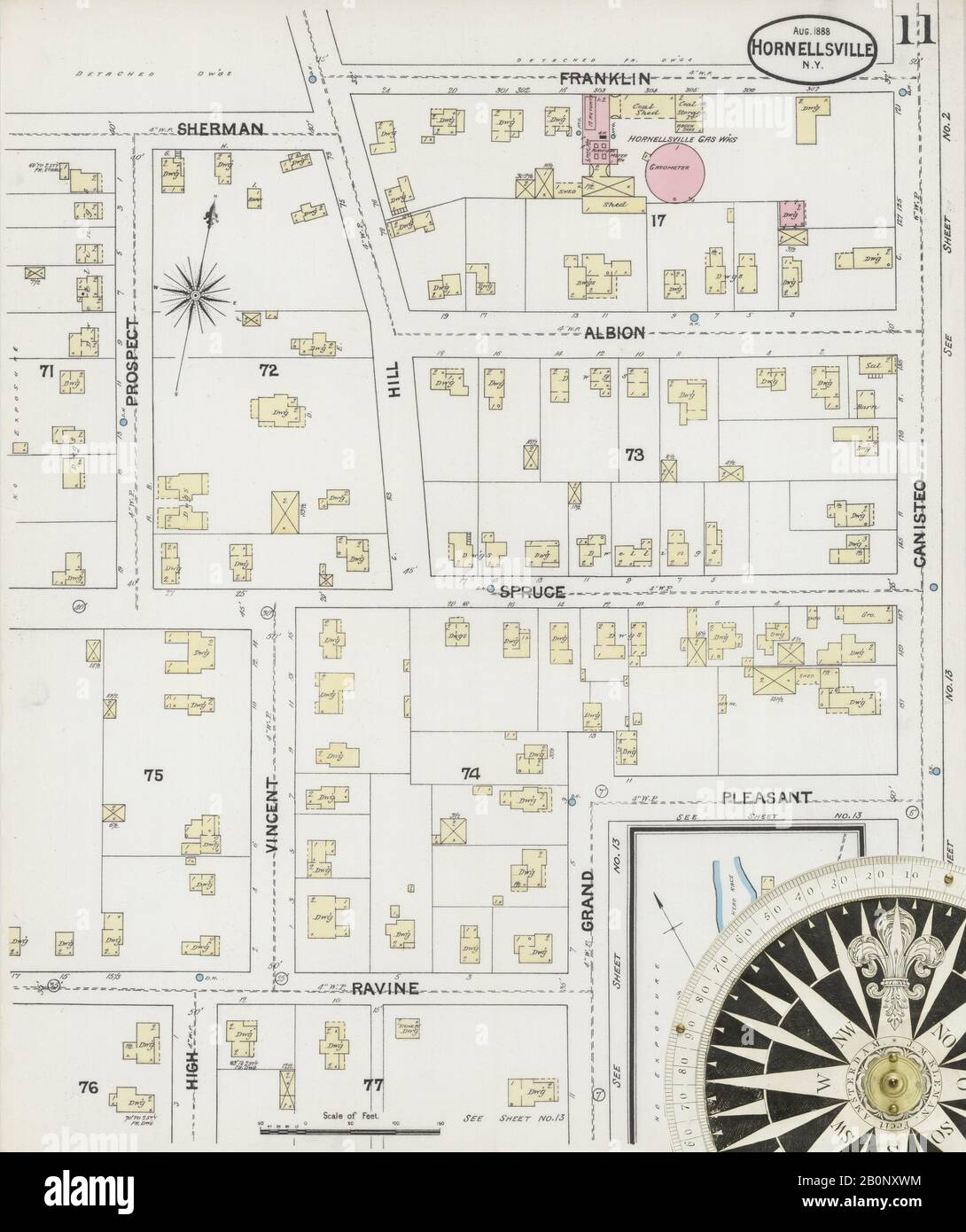 Image 11 of Sanborn Fire Insurance Map from Hornell, Steuben County ...