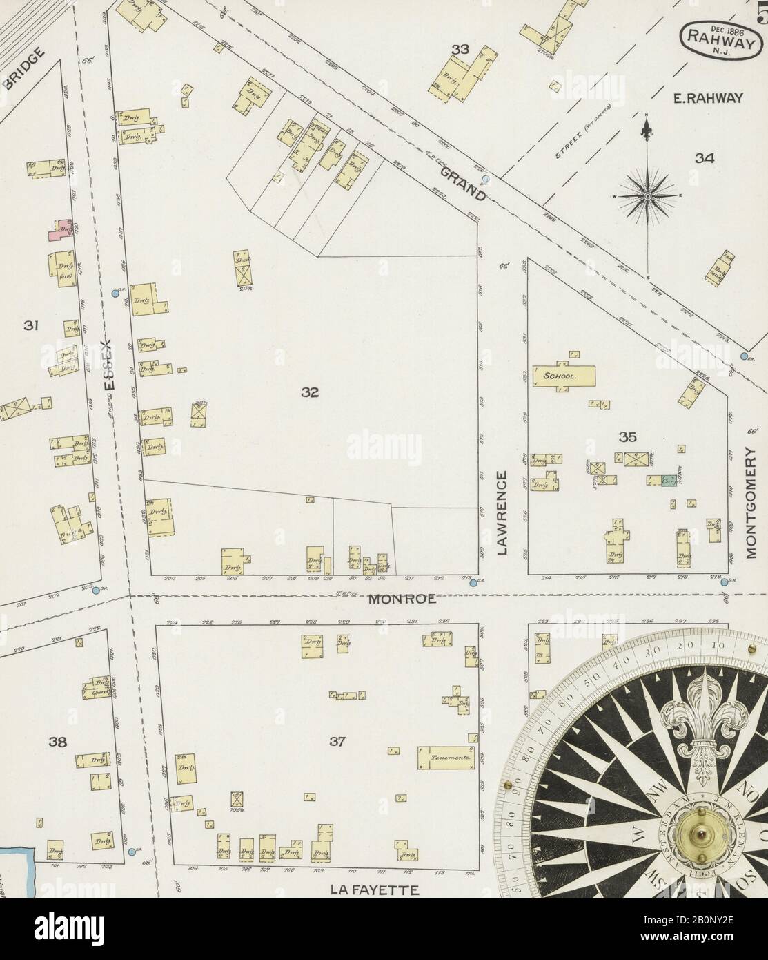 Map of rahway hi-res stock photography and images - Alamy