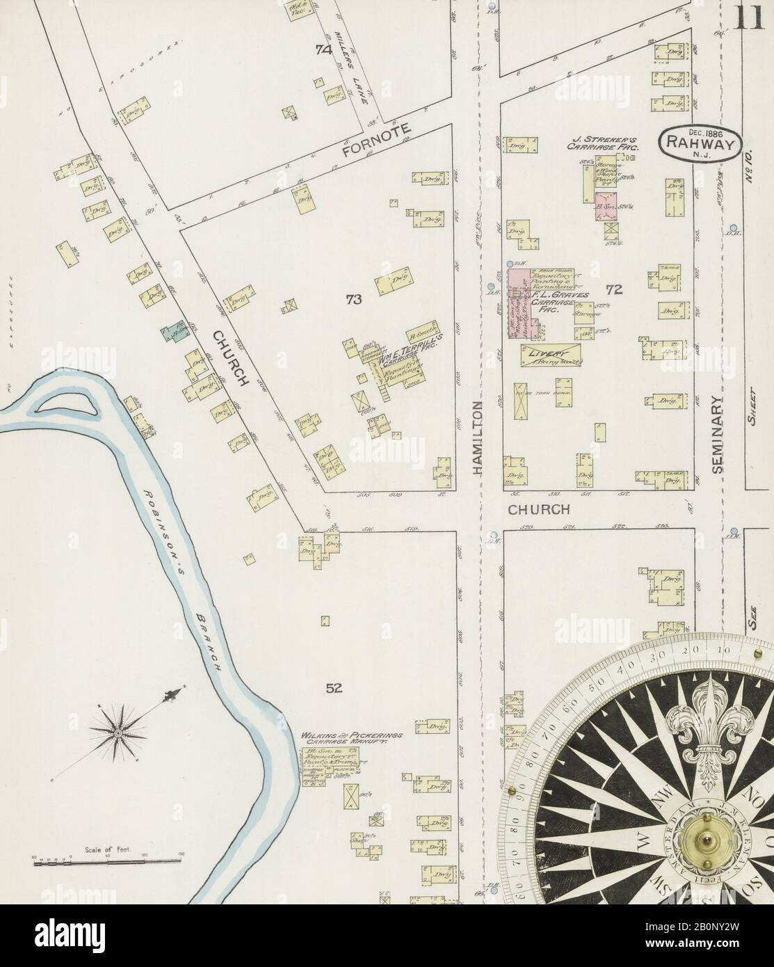 Map of rahway hi-res stock photography and images - Alamy