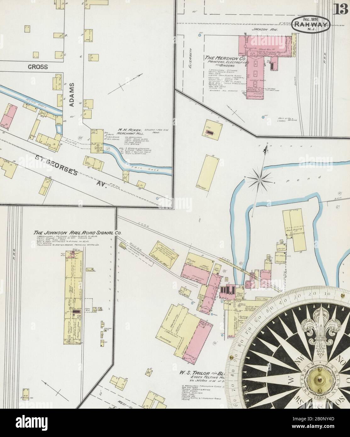 Map of rahway hi-res stock photography and images - Alamy