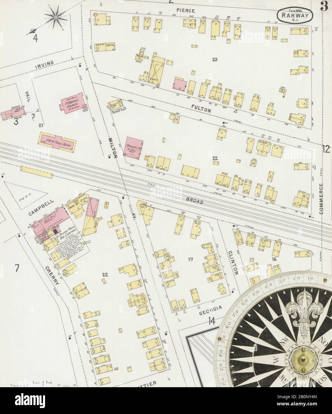 Map of rahway hi-res stock photography and images - Alamy