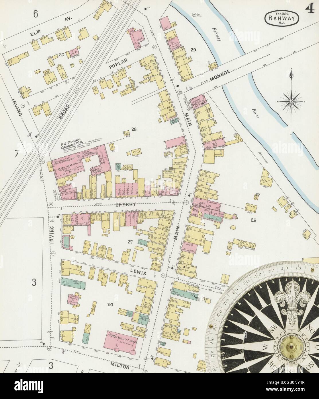 Map of rahway hi-res stock photography and images - Alamy