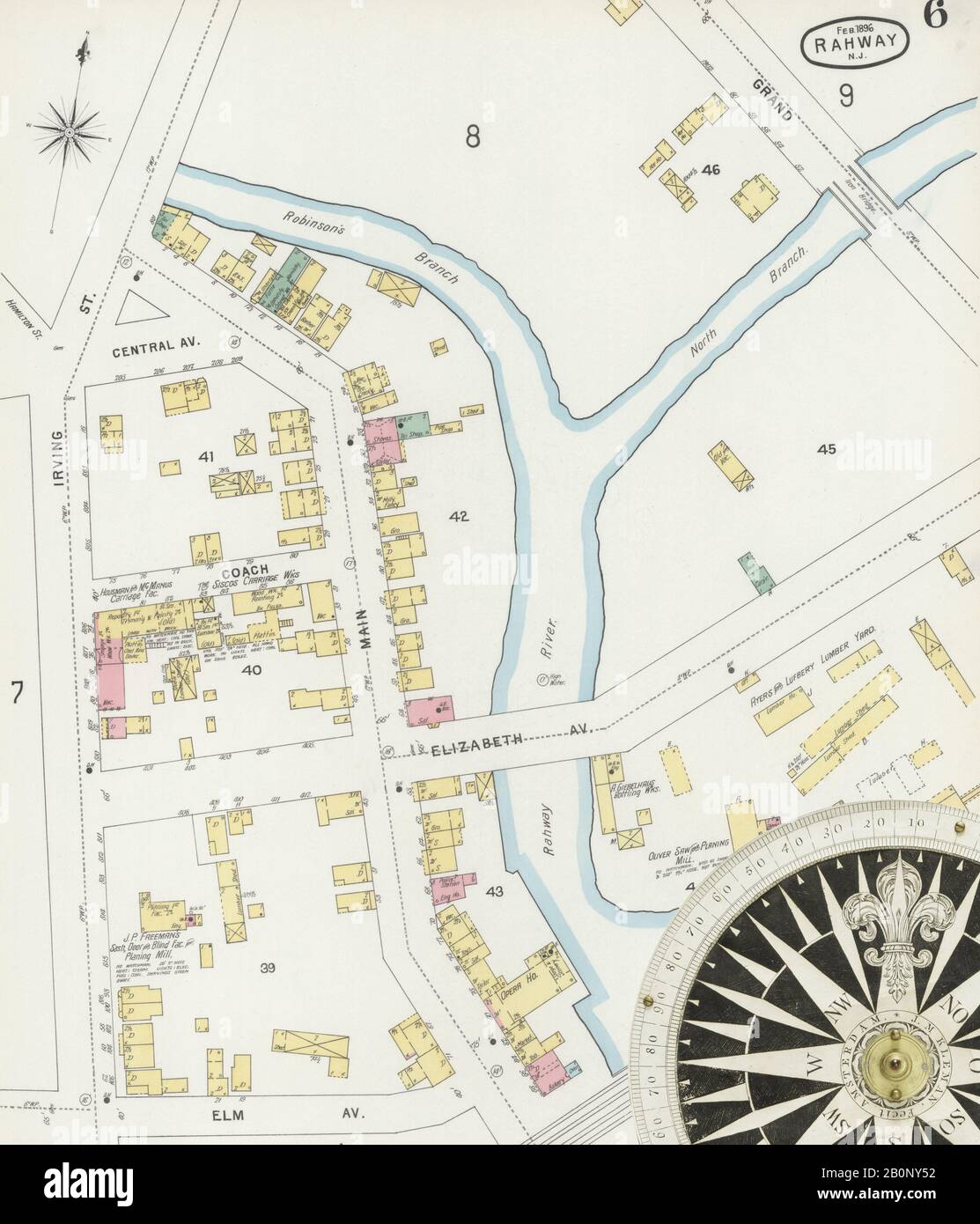 Rahway new jersey map hi-res stock photography and images - Alamy