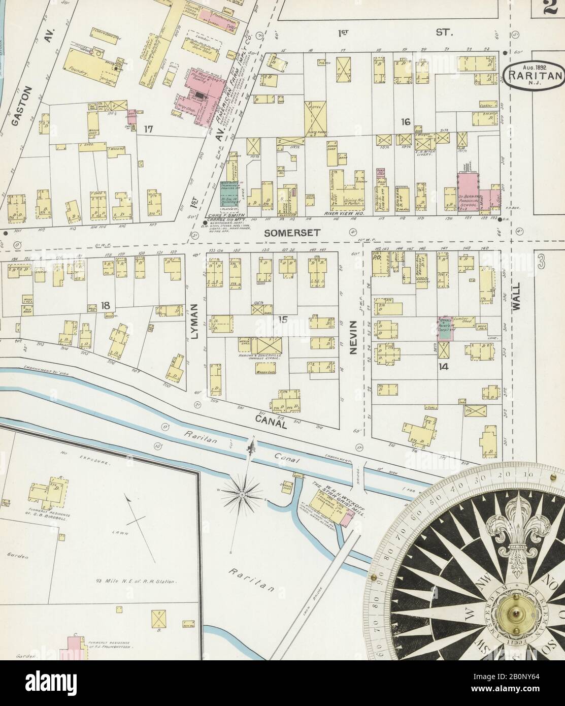 Raritan map hi-res stock photography and images - Alamy