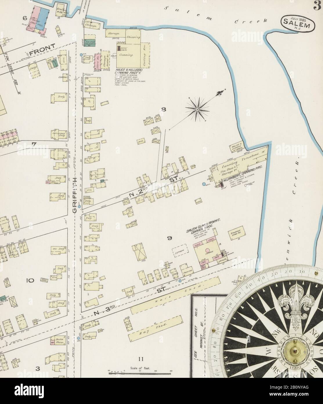 Map of salem hi-res stock photography and images - Alamy