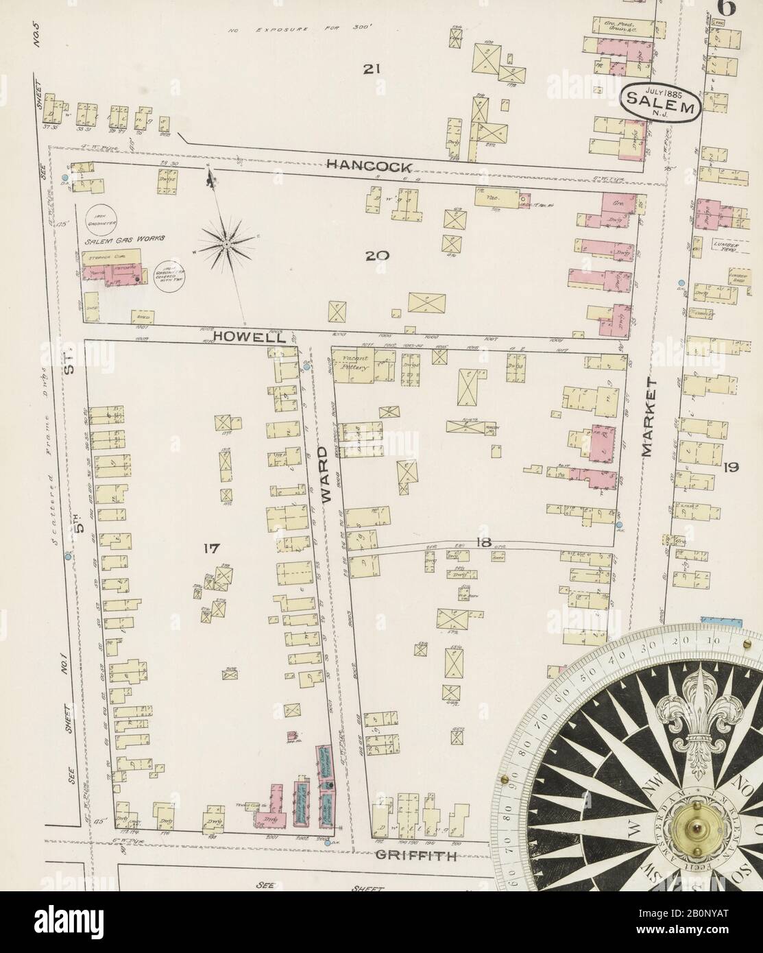 Salem new jersey map hi-res stock photography and images - Alamy