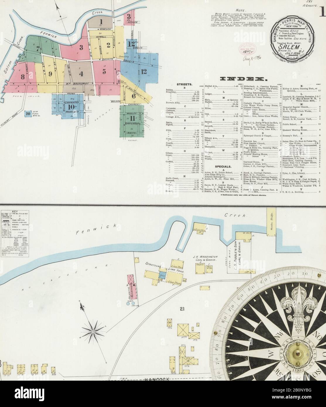 Map of salem new jersey hi-res stock photography and images - Alamy