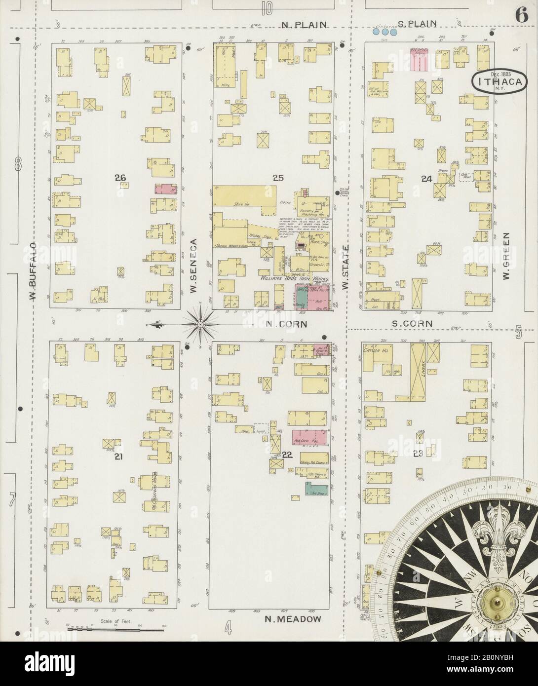 Image 6 of Sanborn Fire Insurance Map from Ithaca, Tompkins County, New ...
