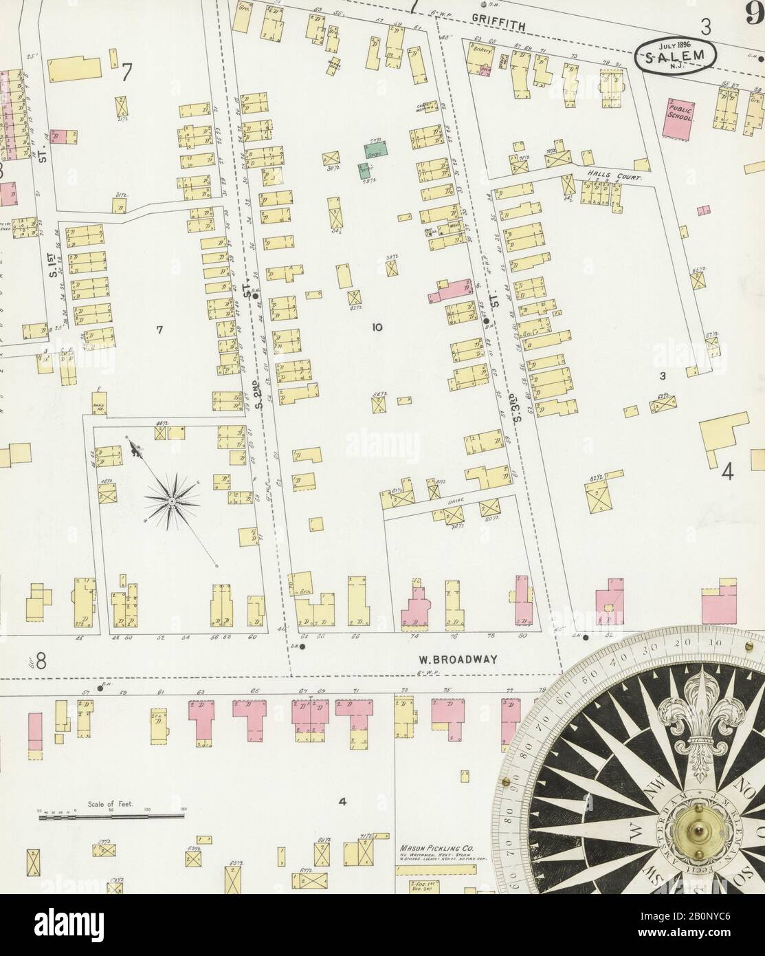 Map of salem new jersey hi-res stock photography and images - Alamy