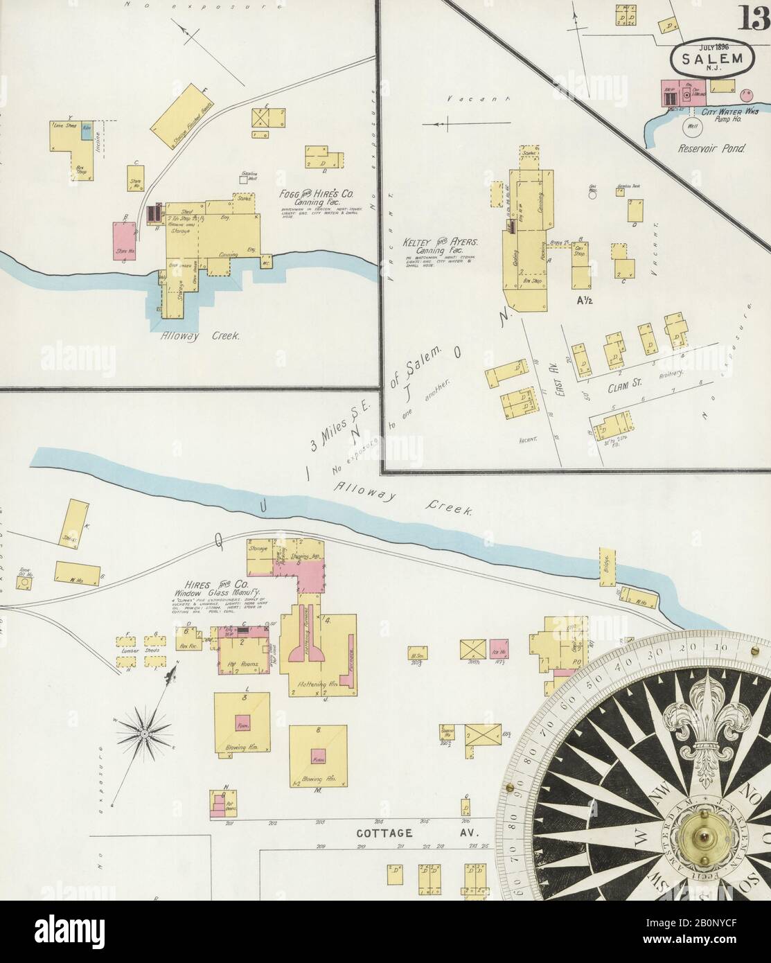 Map of salem new jersey hi-res stock photography and images - Alamy