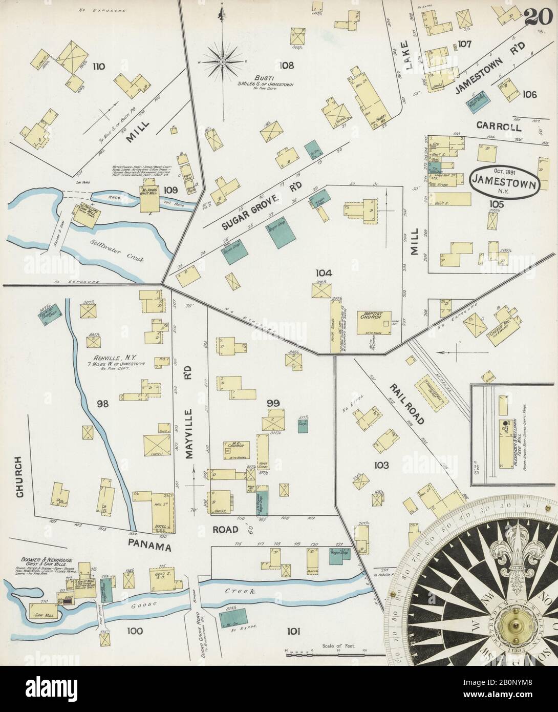 Map of frewsburg hi-res stock photography and images - Alamy