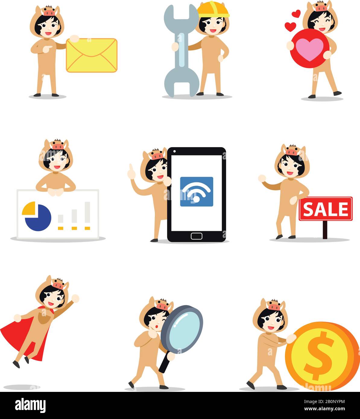 Wild pig human Cut Out Stock Images & Pictures - Alamy