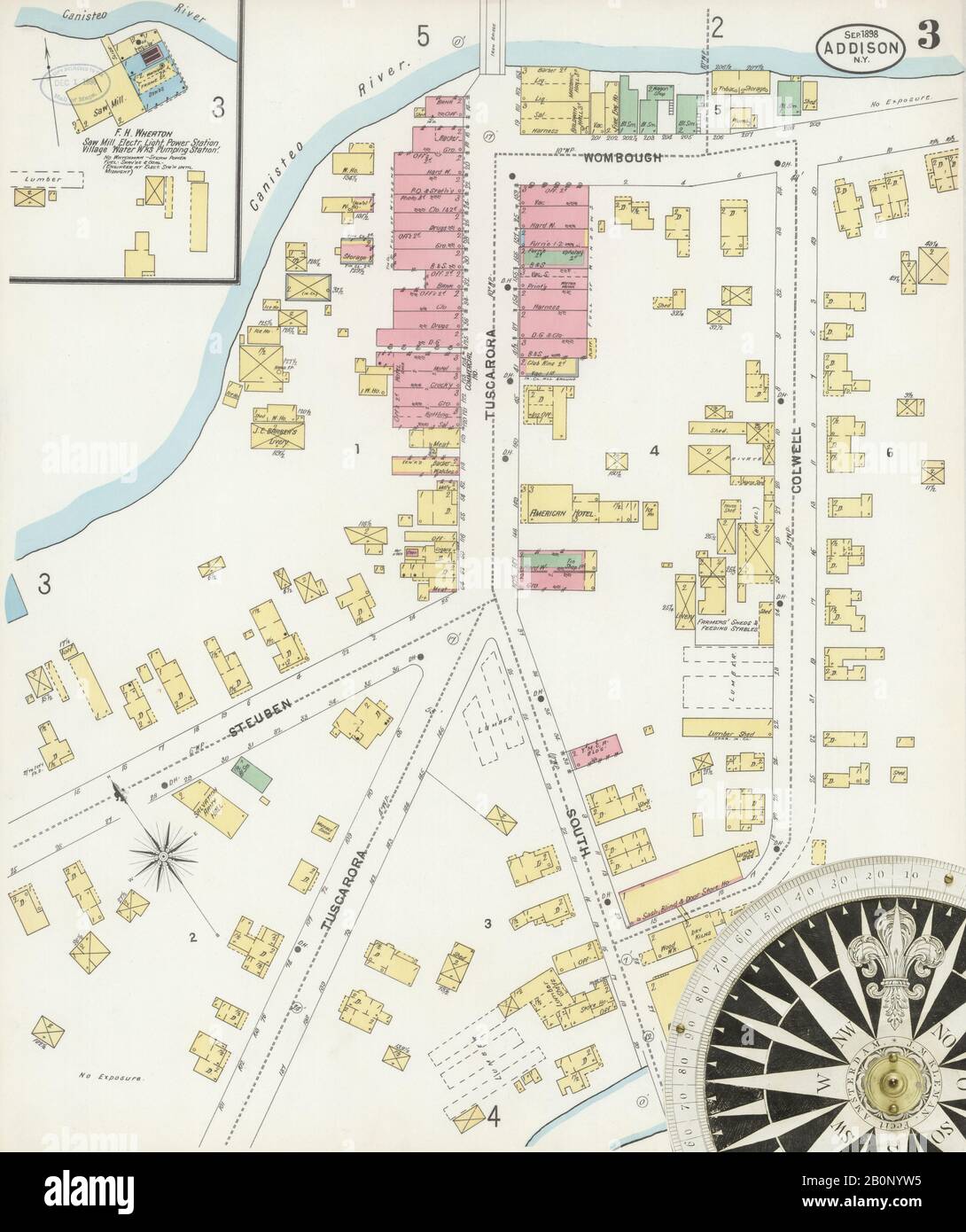 Map of addison new york hi-res stock photography and images - Alamy