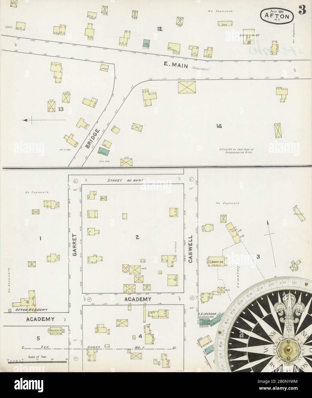 Map of afton hi-res stock photography and images - Alamy