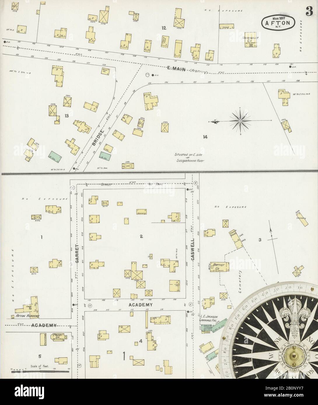 Map of afton hi-res stock photography and images - Alamy