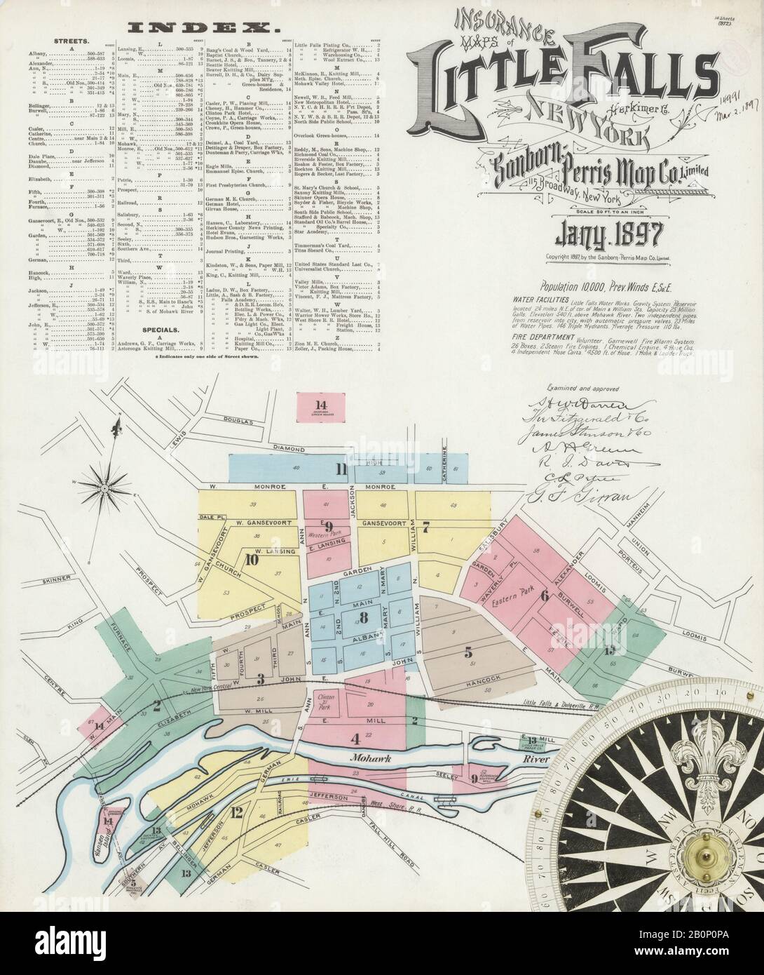 Map of little falls hi-res stock photography and images - Alamy