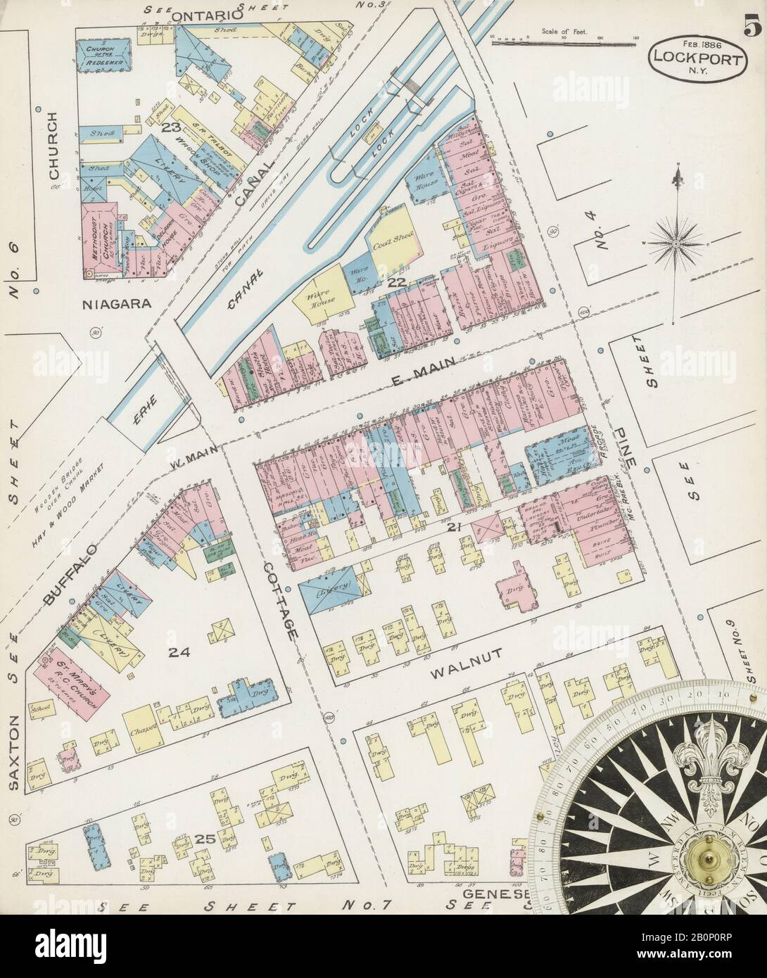 Map of lockport hi-res stock photography and images - Alamy