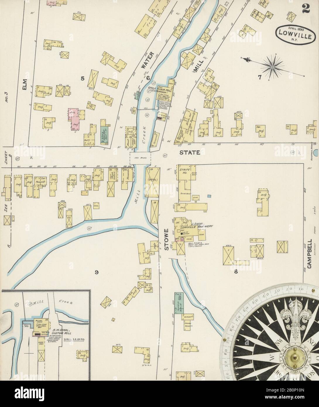 Map of lowville hi-res stock photography and images - Alamy