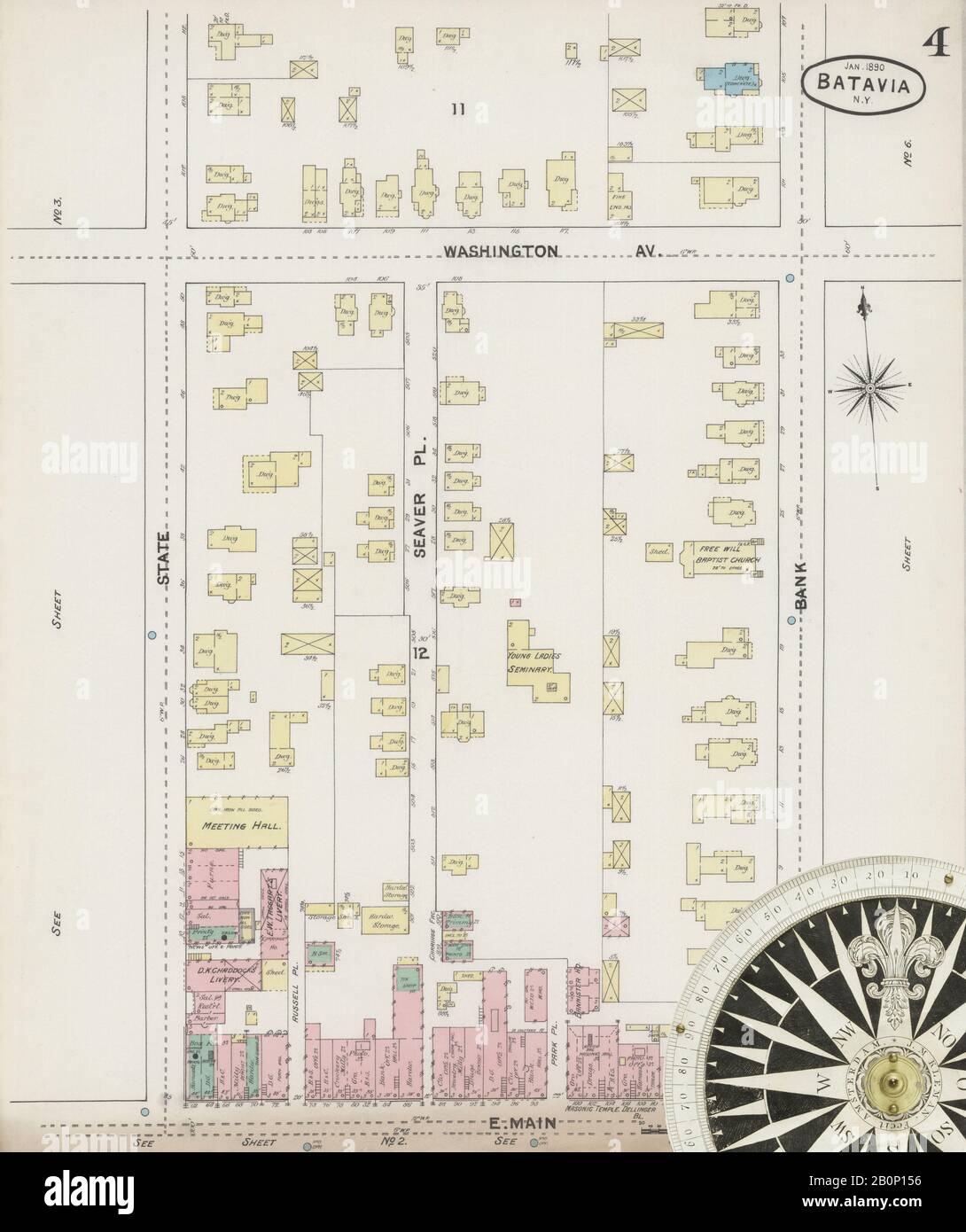 Image 4 of Sanborn Fire Insurance Map from Batavia, Genesee County, New ...