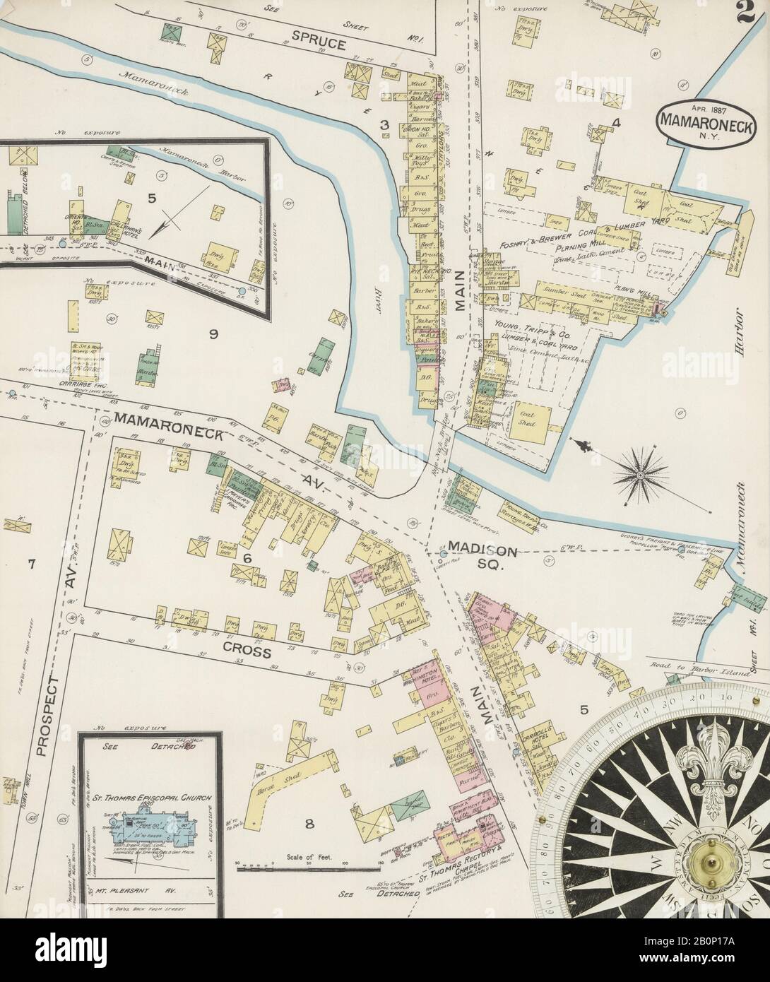 Map of mamaroneck hi-res stock photography and images - Alamy