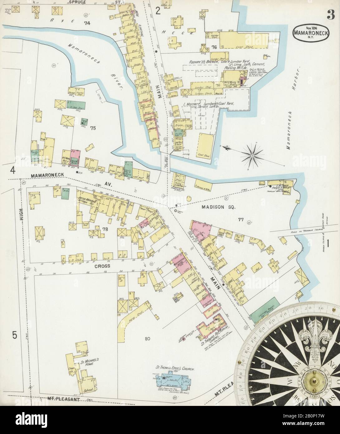 Map of mamaroneck new york hi-res stock photography and images - Alamy