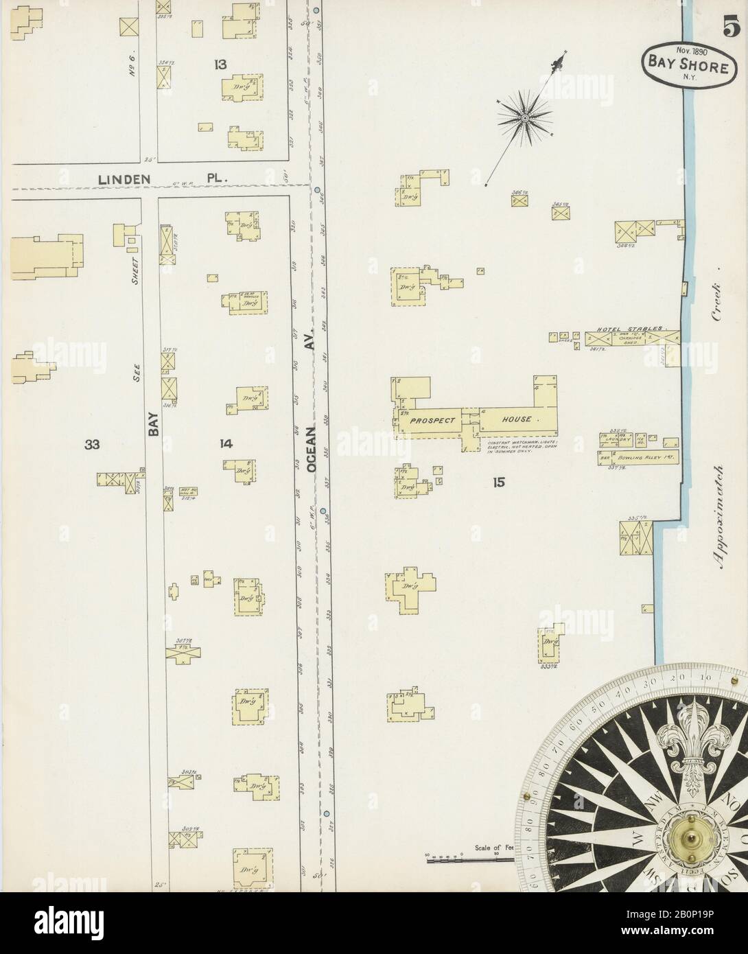 Map of bay shore hi-res stock photography and images - Alamy
