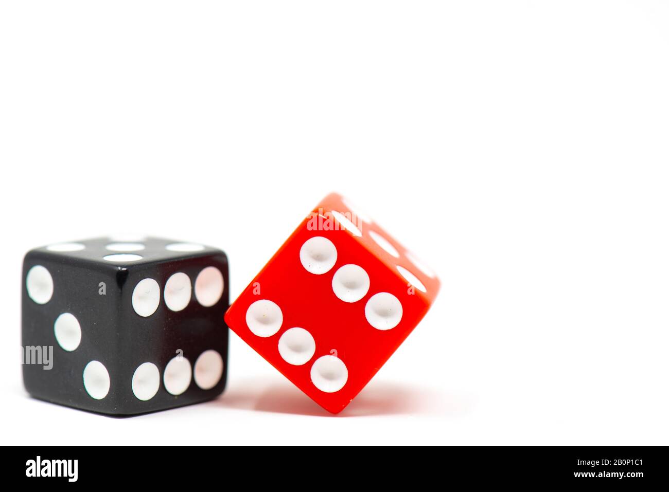 Pair of dice isolated on white background Stock Photo - Alamy