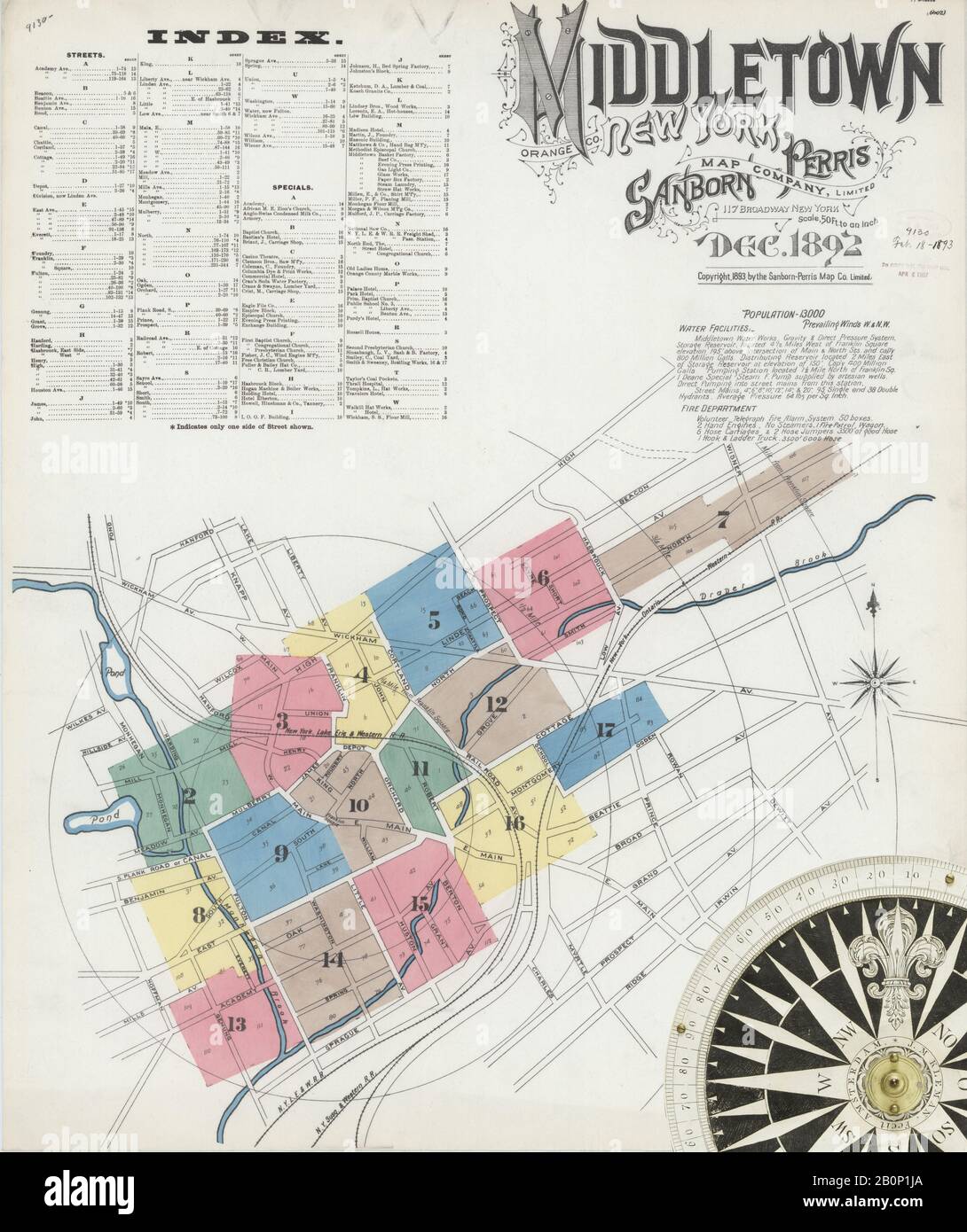 Middletown new york map hi-res stock photography and images - Alamy